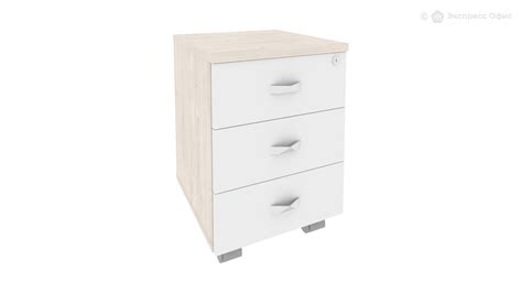 Тумба для документов мобильная Onix O Tm 3 Денвер светлый Белый бриллиант купить по выгодной