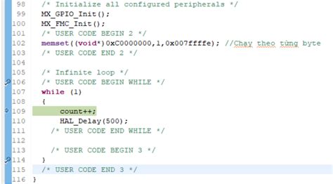Giao Tiếp Mở Rộng Bộ Nhớ Sdram Vi điều Khiển Stm32 Với Ic Is42s32400f