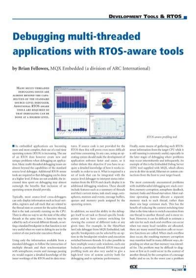 Debugging Multi Threaded Applications With Rtos Aware Toolspdf Repo