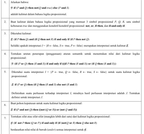 1 Jelaskan Bahwa 7 If P And Q Then Not Q And StudyX