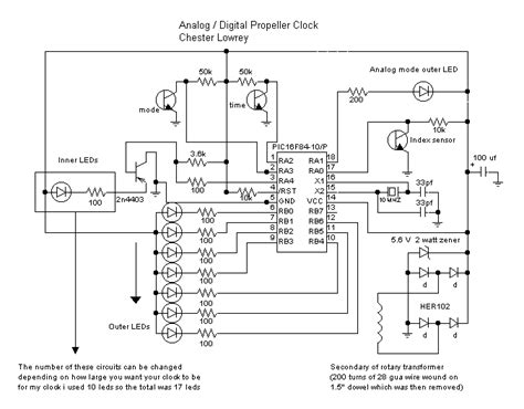 Propeller Led Clock Circuit Diagram