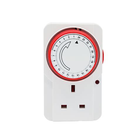 British Standard Mechanical Timing Socket With Automatic Power Off Control And Timer Cycle Switch