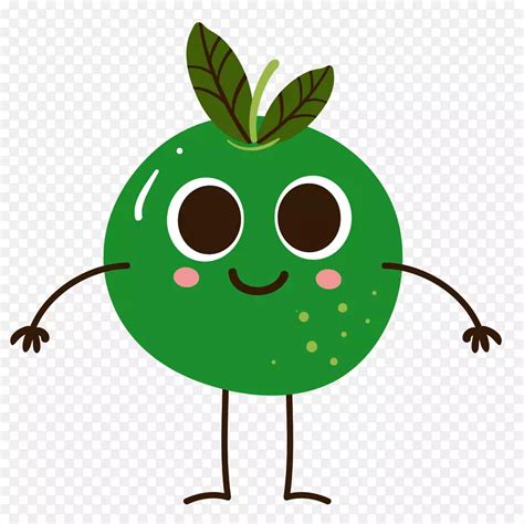 手绘矢量微笑水果青苹果png图片素材下载图片编号7277192 Png素材网