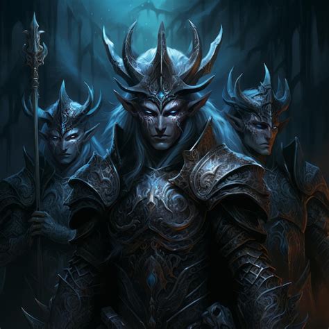 Premium Photo Grimdark Mystics The Epic Legends Of Mighty Elf Princes In Hyperrealistic K