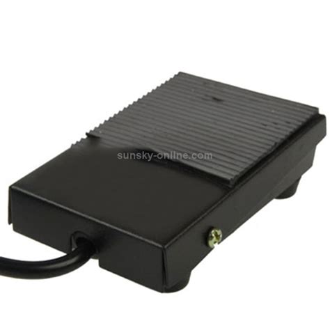 Tfs 1 Ac 250v 10a 미끄럼 방지 플라스틱 케이스 풋 컨트롤 페달 스위치 케이블 길이 1m