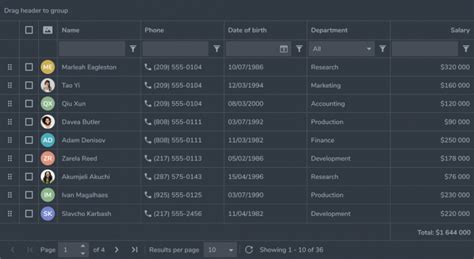 Fully Functional Data Grid For React Reactscript