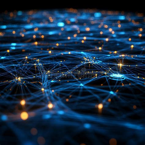 Abstract Network Connection Global Data Flow Digital Technology
