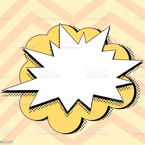 컬러 배경 디자인 위에 복사 공간을 가진 만화 빈 연설 거품 광고 및 홍보 사업을 대표하는 폭발 프레임 워크의 빈 템플릿 고풍스런에 대한 스톡 벡터 아트 및 기타 이미지