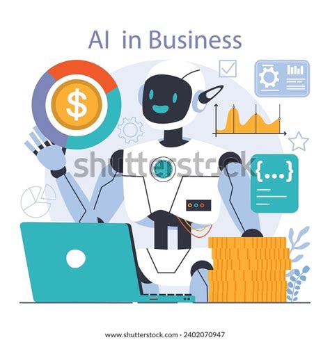 Ai Integration Artificial Intelligence Human Synergy Stock Vector