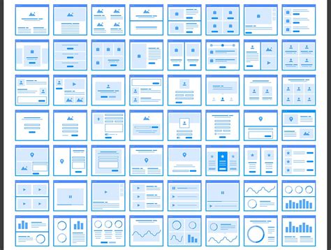 Frames 2 Flowchart Layout Kit Wireframe Kits Wireframe Kit Flow Chart Wireframe