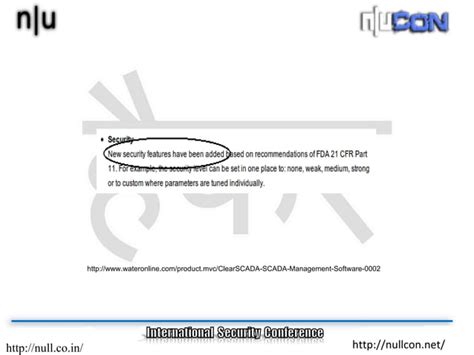 Nullcon 2011 Exploiting Scada Systems Ppt