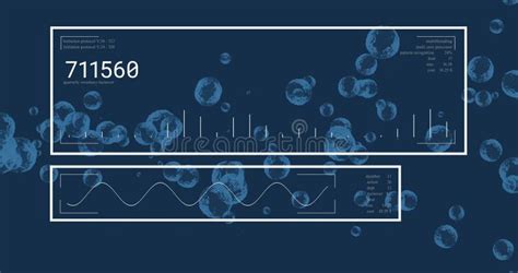 Animation Of Data Processing And Diagram Over Spots Moving Stock Footage Video Of Technology