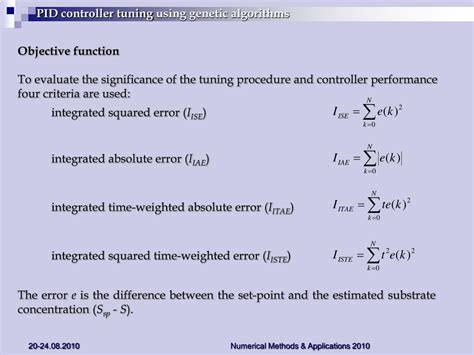 Ppt Fed Batch Cultivation Control Based On Genetic Algorithm Pid Controller Tuning Powerpoint