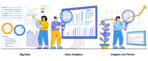 Premium Vector Big Data Data Analytics Insights And Trends Concept With Character Datadriven