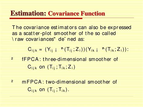 Ppt Covariate Adjusted Functional Principal Component Analysis Fpca