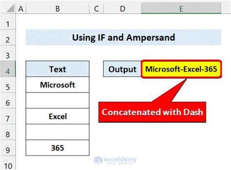 Concatenate Multiple Cells But Ignore Blanks In Excel 5 Ways