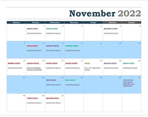 Pdp Campaign Time Table Out Politics Nigeria