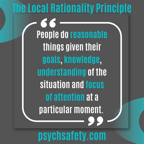 The Local Rationality Principle Psych Safety
