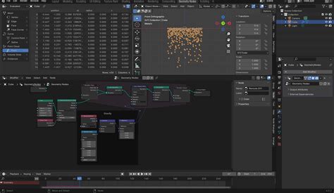 Geometry Nodes Particle Gravity Technical Support Blender Artists