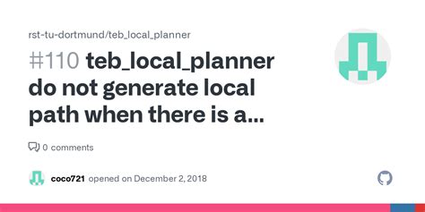 Teblocalplanner Do Not Generate Local Path When There Is A Obstacles
