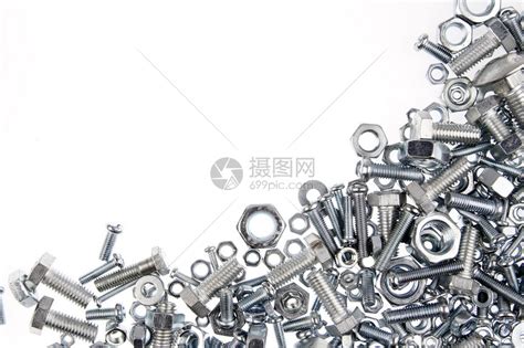简单背景上的螺母和螺栓特写高清图片下载 正版图片503116896 摄图网