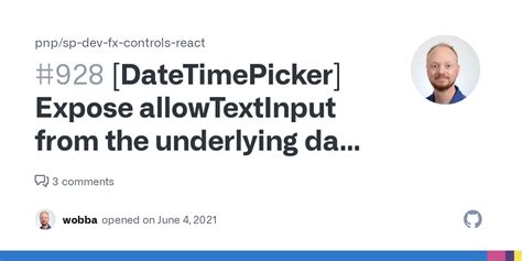 Datetimepicker Expose Allowtextinput From The Underlying Date Picker To Allow Manual Text
