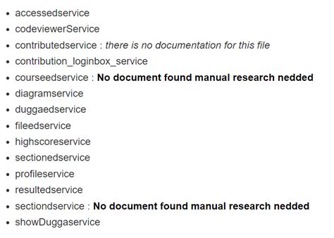 Rework Potential Microservices Documentation · Issue 13804 · Hgustavs