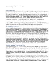 Kaggle Babe Sample Docx Individual Project Babe Name XXX Introduction Our Challenge