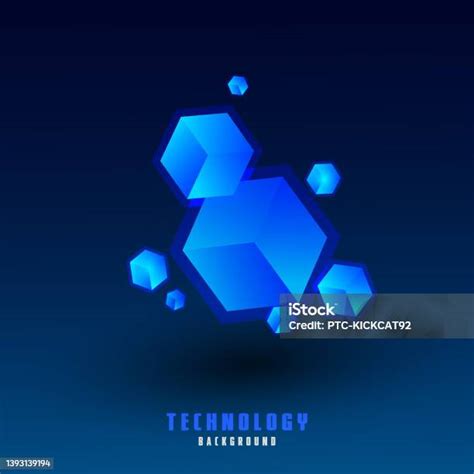 진한 파란색 배경에 파란색이 빛나는 벡터 사실적인 3d 큐브 0명에 대한 스톡 벡터 아트 및 기타 이미지 0명 3차원 형태 개념 Istock