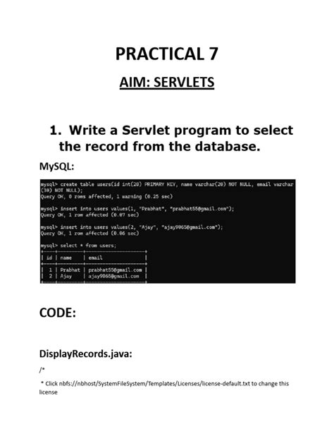 Ajava Practical 7 Pdf Java Programming Language Software