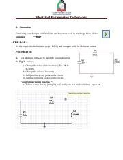 Electrical Engineering Lab Report Multisim Simulation Circuit Course Hero
