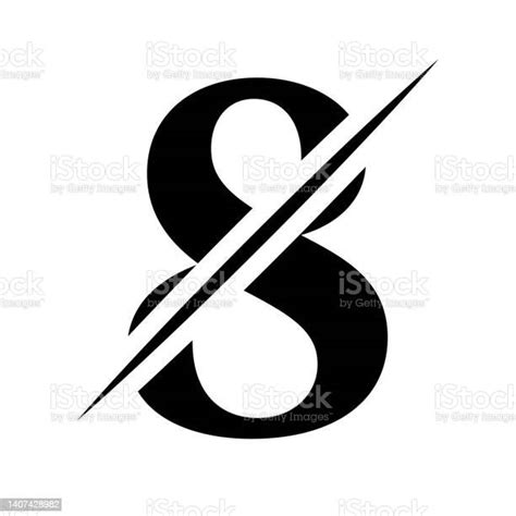 편지 8 럭셔리 뷰티와 패션 로고 디자인 모노그램 편지 8 로고 타입 디자인 벡터 템플릿 결정체에 대한 스톡 벡터 아트 및 기타 이미지 Istock