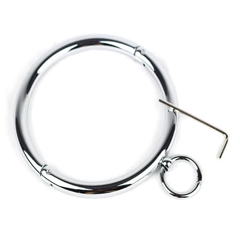 Sex Bandage Dia 12cm Stainless Steel Collar Ring Adult Slave Role Play Metal Collar Sex