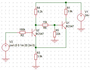 Schmitt Trigger Circuit In The Simulator Schmitt Trigger Transistors Trigger