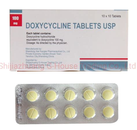 Doxycycline Tablets 100mg Finished Western Medicine Pharmaceutical