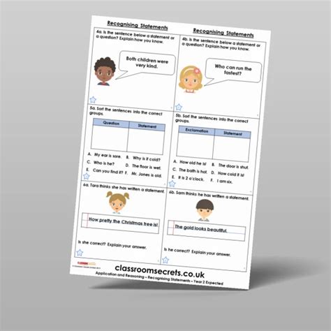 Year 2 Recognising Statements Application And Reasoning Resource Classroom Secrets