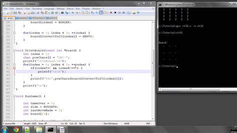 Beginning C Programming Part 32 Tic Tac Toe 3 Youtube