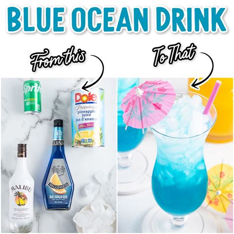 Blue Ocean Drink Coconut Rum Drinks Drinks With Sprite Blue