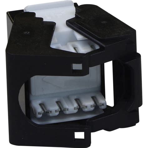 Excel CAT UTP Low Profile Toolless Jack Black BK TDI PRO AV LTD