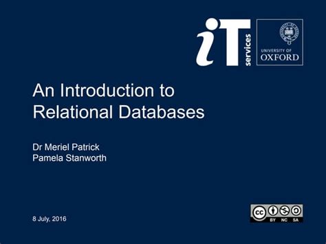 Introduction To Relational Databases Pptx