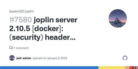 Joplin Server 2105 Docker Security Header Access Control Allow