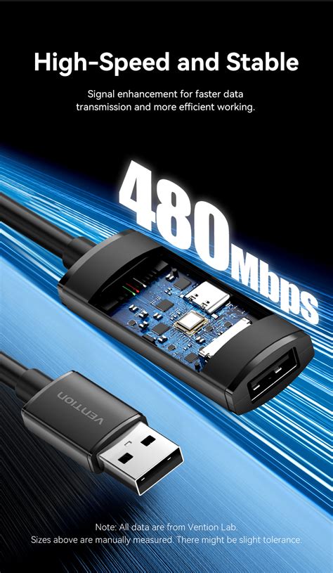 Jual Vention Kabel Perpanjangan Extension Usb A Male To Female With Type C Power Supply