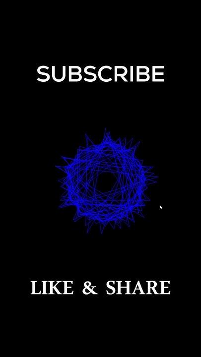 Blue Virus Making With Python Turtle Im Mizan Shorts Coding