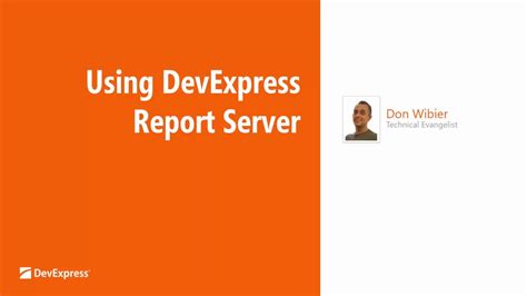 Using The Devexpress Report Server Youtube
