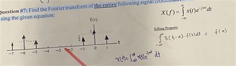 Solved 7 Find The Fourier Transform Of The Entire