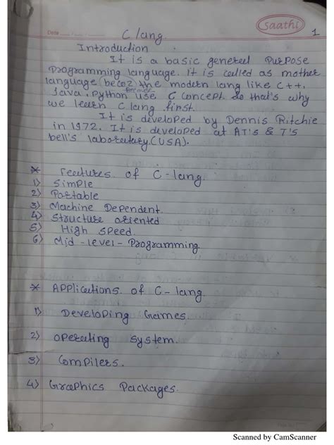 C Lang Pdf
