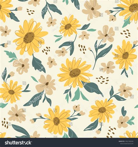 Sunflower Background Pattern
