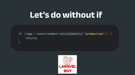 laravel clean code instead of if use this method youtube