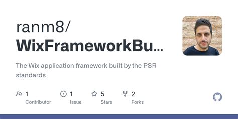 GitHub Ranm WixFrameworkBundle The Wix Application Framework Built By The PSR Standards