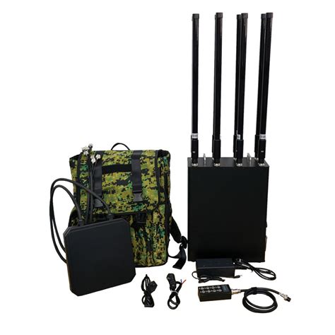 1 5km~2km Range Drone Jammer Uav Signal Gps Defense Anti Drone Backpack Jammer